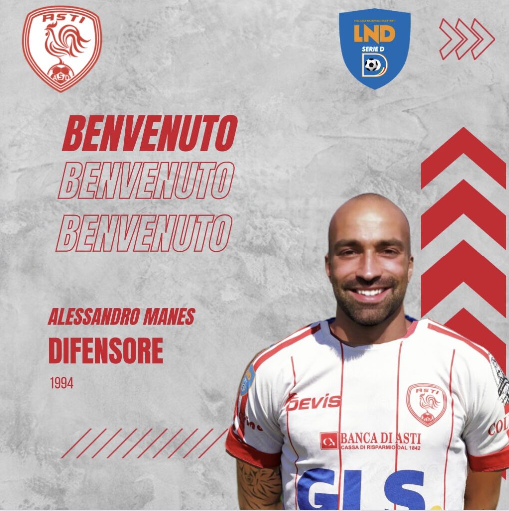 Alessandro Manes è un nuovo giocatore biancorosso! – ASD Asti